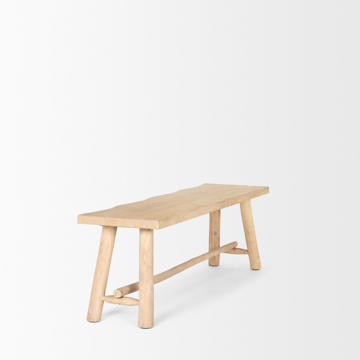 SEKOU LIGHT BROWN WOODEN BENCH – Mason’s Cloverdale Home Furnishings