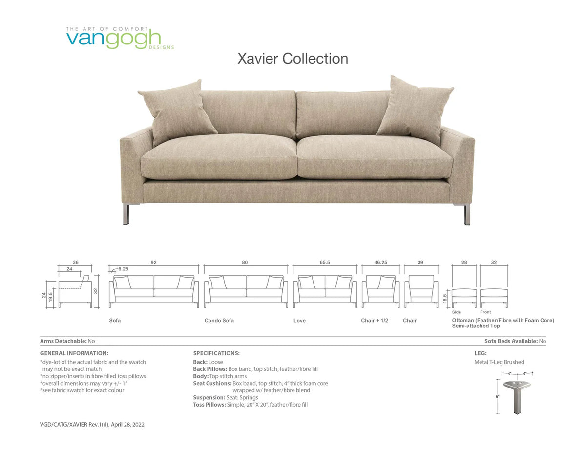 The Xavier Sofa by Van Gogh Designs – Mason’s Cloverdale Home Furnishings