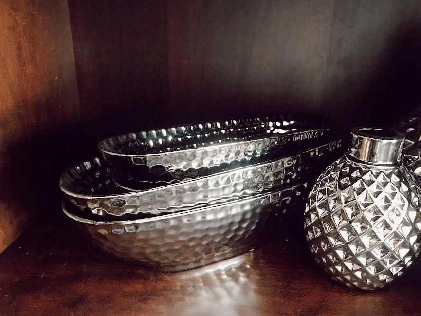 Bold Hammered Silver Ceramic Accent Decor – Mason’s Cloverdale Home ...